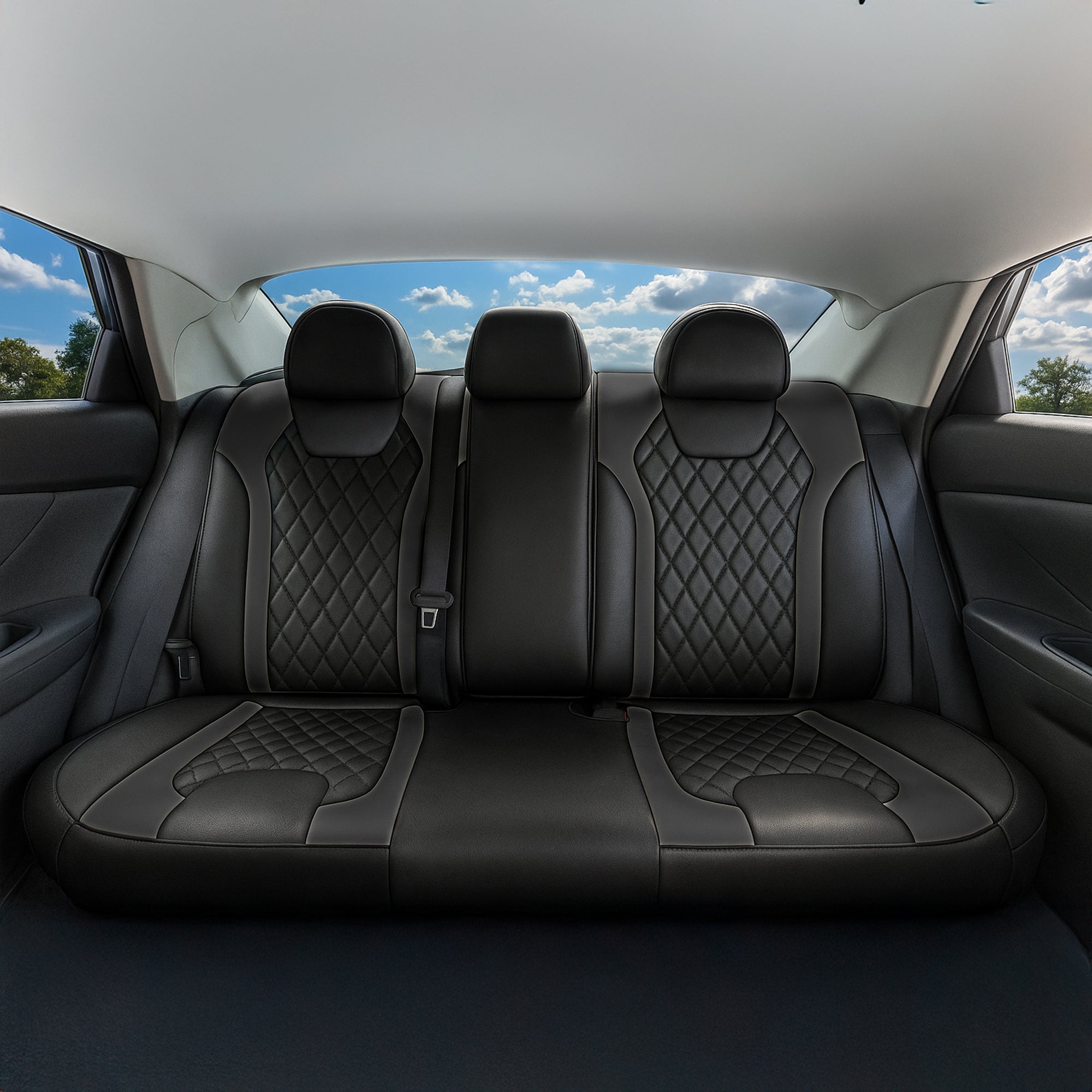 Custom Fit Seat Covers for Hyundai Elantra 2021 - 2024 - Full Set Seat ...